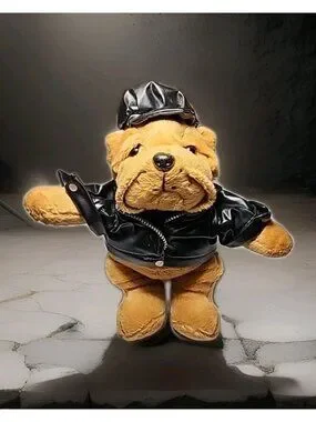 Dan Dee | Toys | Vtg Dan Dee Biker Bulldog Wblack Leather Jacket Hat ...